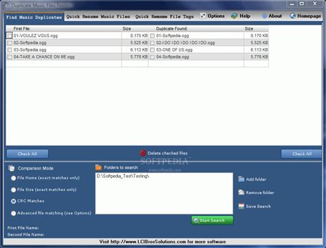audio duplicates removal