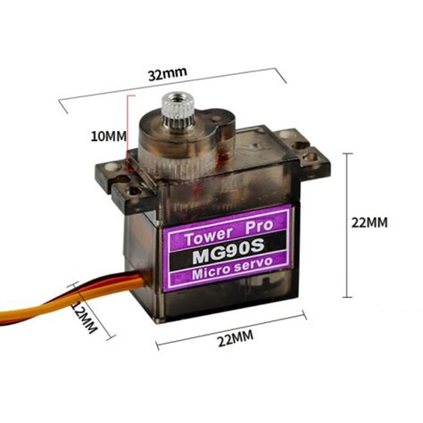 180 degree micro servo 9g mg90s x2 robotics in canada