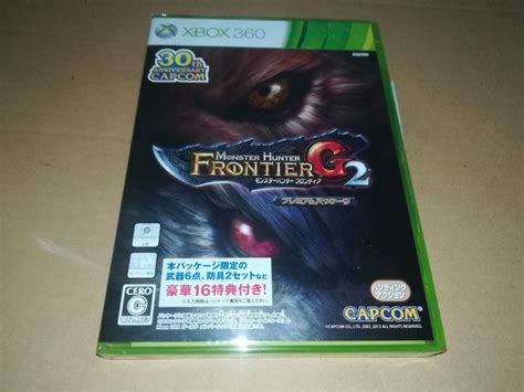 【未使用】xbox360 新品未開封 モンスターハンター フロンティア G2 プレミアムパッケージ Monster Hunter