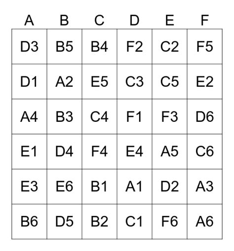 battleship bingo card