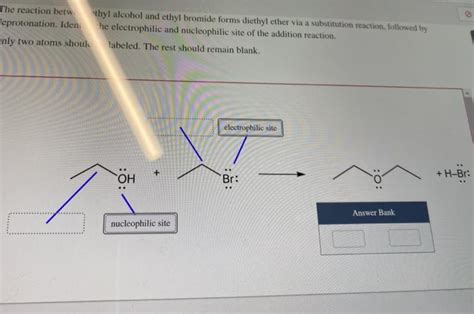 Solved The Reaction Betwthyl Alcohol And Ethyl Bromide Forms