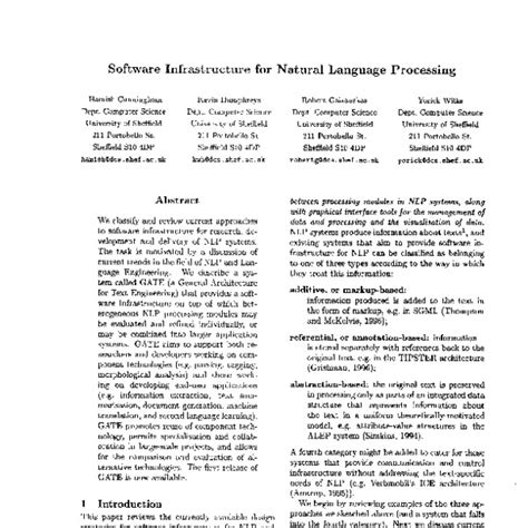 Software Infrastructure For Natural Language Processing Acl Anthology