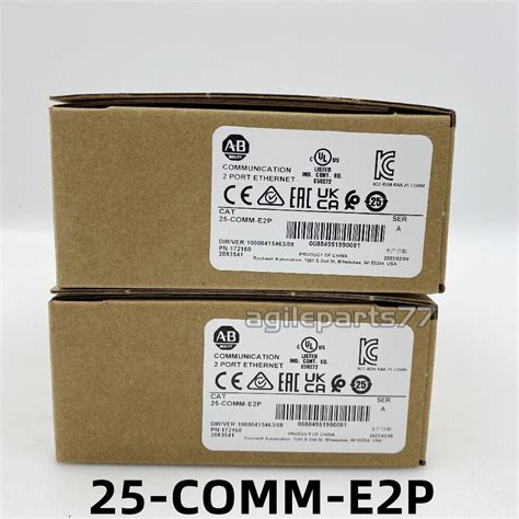 Ab 25 Comm E2p Powerflex 520 Dual Port Ethernet Adapter New Factory Sealed Tx Ebay