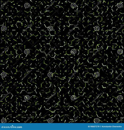 Molecular Structure Seamless Pattern From Dots Stock Vector Illustration Of Graphic Order