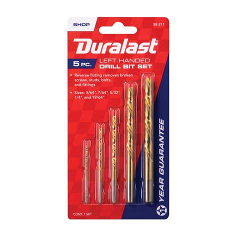 Duralast Left Hand Drill Bit Set