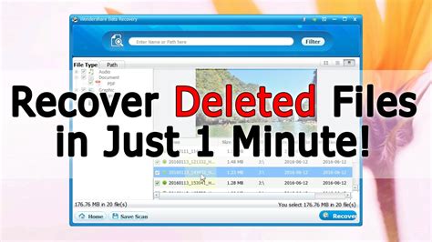 How To Get Back Deleted Files In 1min Wondershare Data Recovery App