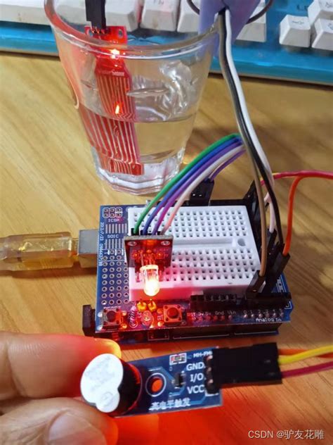 【雕爷学编程】arduino动手做（24） 水位传感器模块3hw038 水位传感器aduino Csdn博客