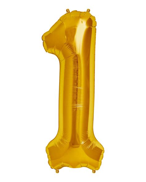 Gold Foil Balloon Number 1 Buy Shiny Foil Balloons