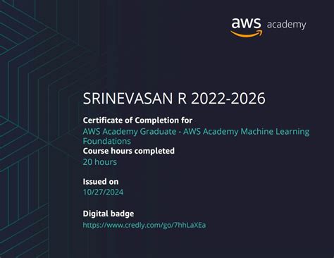 Srinevasan R On Linkedin Aws Machinelearning Ai