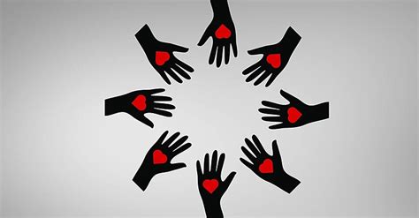 Computergenerated Depiction Of Interlocked Hands In A Circular