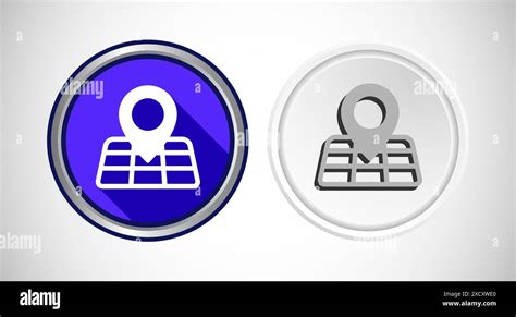 map pointer location icon button design illustration stock vector image