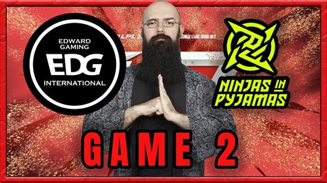 Edg Vs Nip Game 2 Lpl Italian Costream Youtube
