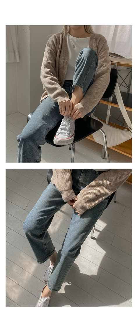 매일입는 일자핏 워싱 데님 팬츠