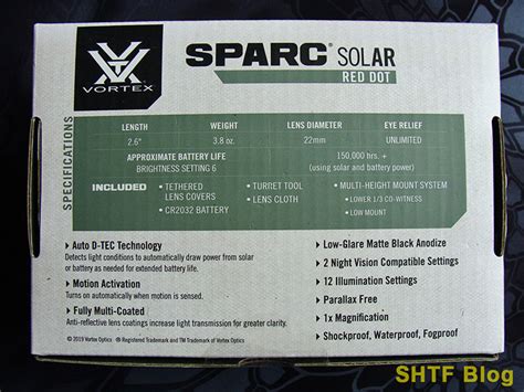 Vortex Sparc Solar Dot Sight Ar 15 Review Prepper Press