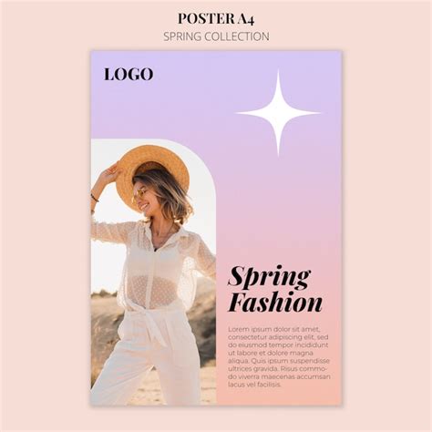 Free Psd Spring Collection Template Design