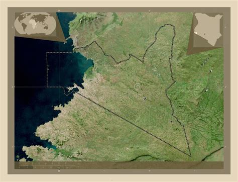 Migori Kenya High Res Satellite Major Cities Stock Illustration