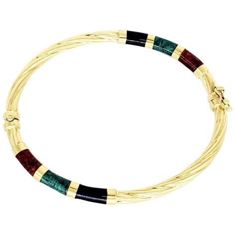 Vaschieri 18 Karat White Gold Expanding Ring Bangle Bracelet For Sale