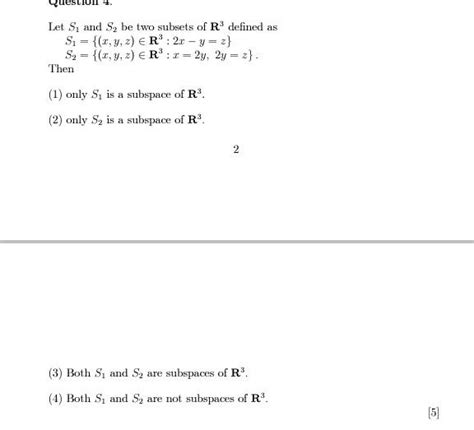 solved let s1 and s2 be two subsets of r3 defined as