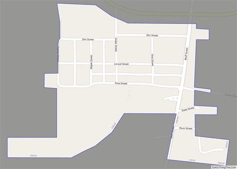 Map Of Eldred Village Illinois Thong Thai Real