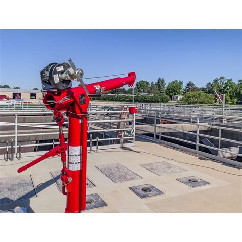 Portable Davit Crane 5at2 Aluminium Traction Levage