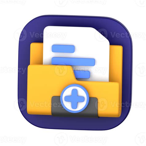 Create Folder 3d Illustration For Uiux Web App Presentation Etc