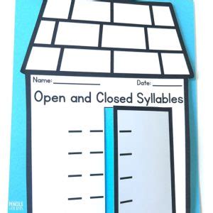 Open And Closed Syllable Activities Pencils To Pigtails