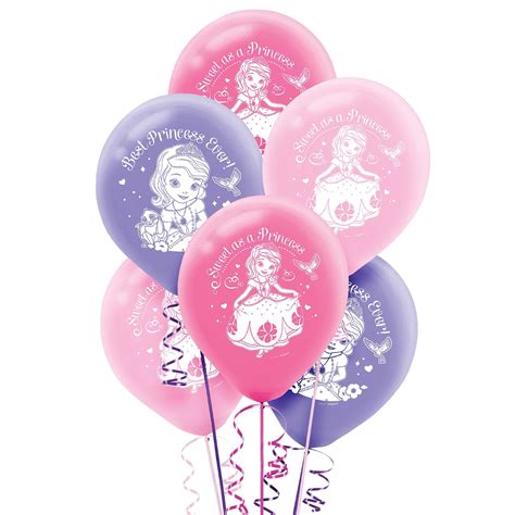 Sofia The First Balloons Pack Of 6 Discount Party Supplies
