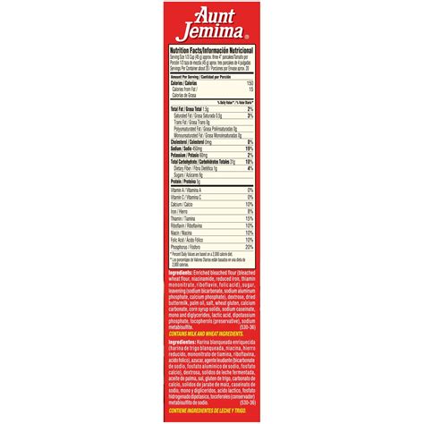 Aunt Jemima Pancake Mix Nutrition Cool Product Critical Reviews Promotions And Acquiring