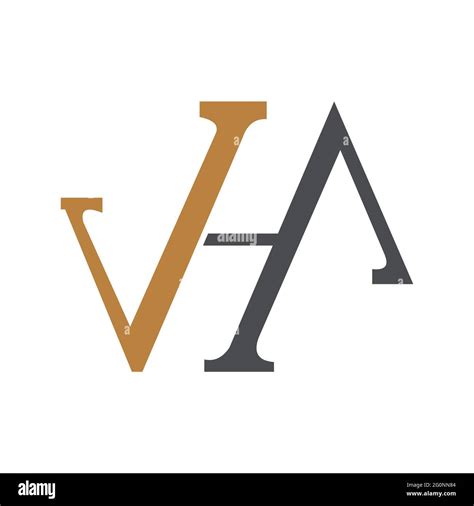 Hv Vh V And H Abstract Initial Monogram Letter Alphabet Logo Design