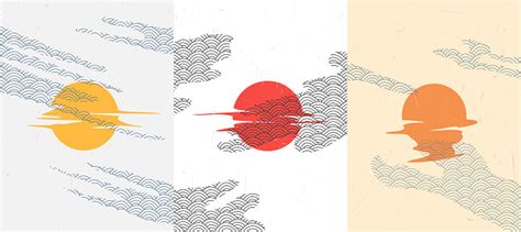 벡터 그림입니다 미니멀 한 초현실적 인 포스터 컬렉션 태양 반사 달과 구름 추상적 배경입니다 엽서 책 표지 전단지 기프트 카드 디자인 여행 및 관광 개념 달 하늘에 대한