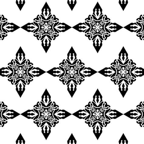 Premium Vector Geometric Cool Abstract Floral Pattern