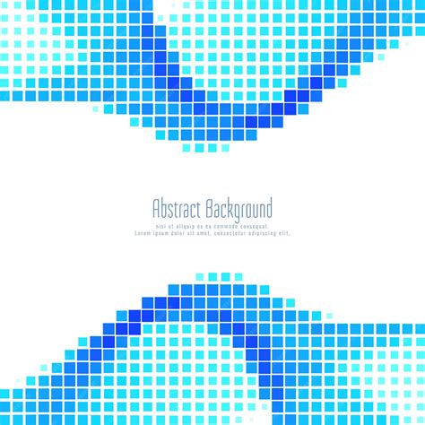 추상 블루 모자이크 배경 무료 벡터