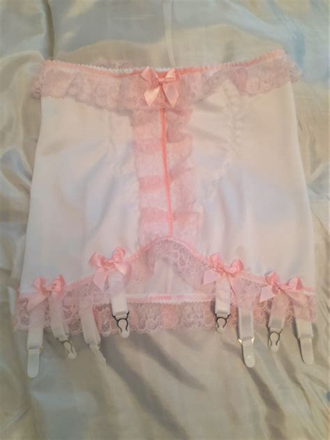 Metal Suspenders Roll On Control Girdle With Lace And Bows 6 Strap Etsy