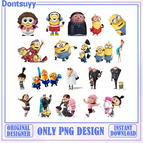 Minions Movie Characters Png Bundle Minions Banana Png Minion