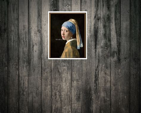 Girl With A Pearl Earring By Johannes Vermeers1665 Art Print Classic
