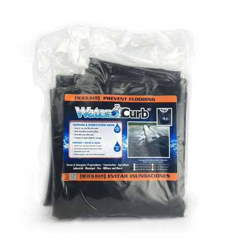 Quick Dam Flood Barrier Freshwater Saltwater Polyurethane 20 Ft Lg