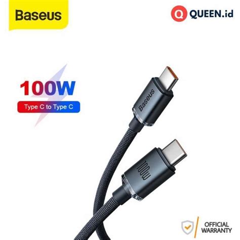 Jual Baseus Crystal Shine Kabel Data Charger USB TYPE C To C 100W 5A 1