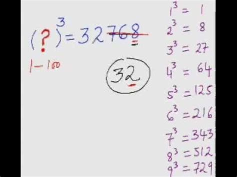 Cubic Root Trick To Easily Find Cube Roots Where Cube Root Value Lies Between YouTube