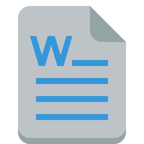 File Word Icon Small Flat Iconset Paomedia