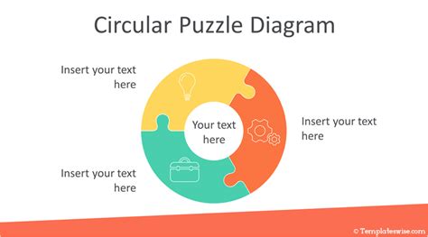 Circular Puzzle Diagram PowerPoint Template Templateswise