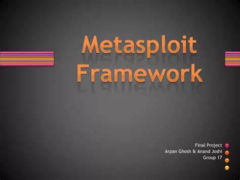 Ppt Metasploit Framework Powerpoint Presentation Free Download Id1841649