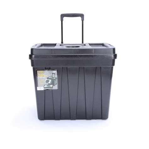 Contico 22 Gallon S Black Wheeled Storage Trunk At