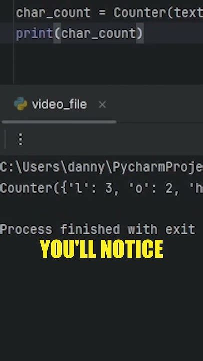 How To Use The Counter Class In Python Shorts Coding