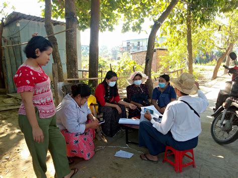ဒဂုံမြို့သစ် ဆိပ်ကမ်း မြို့နယ်၌ မြေပြင်ကွင်းဆင်း စာရင်းကောက်ယူခြင်းလုပ