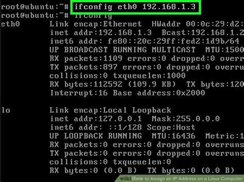 How To Assign An Ip Address On A Linux Computer With Pictures
