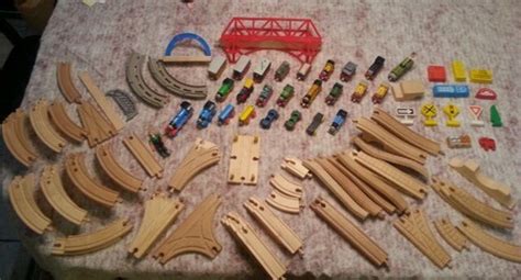 118 Piece Thomas Train Tank Engine Lot Wooden Track Set 471761929