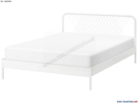 Кровать Ikea Nesttun Luroy 160x200 (Белый) купить в Кишиневе, Молдове ...