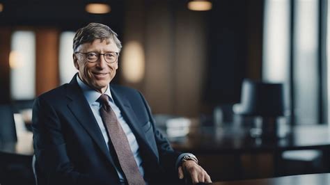 Premium Ai Image Bill Gates American Businessperson And Investor Portrait Picture Generated By Ai