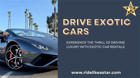 Unleash Your Thrills Experience Driving An Exotic Car Today