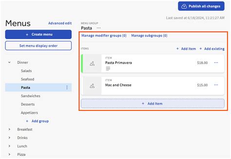 Creating Your Menu Hierarchy Platform Guide